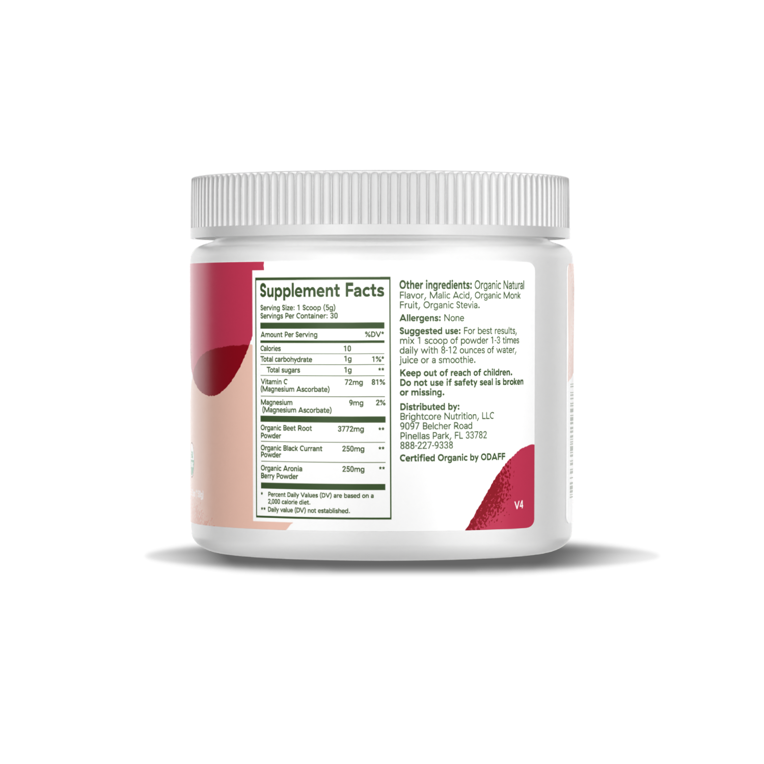 Beet Juice Powder | BrightBeets | Brightcore - Brightcore Nutrition